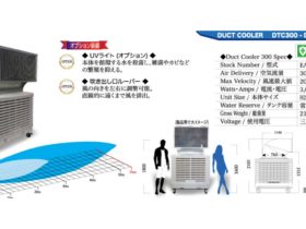 ダクトクーラー(DOCT COOLER DTC300D1) – 大型冷風機 業務用｜アースブロージャパン-レンタルや倉庫